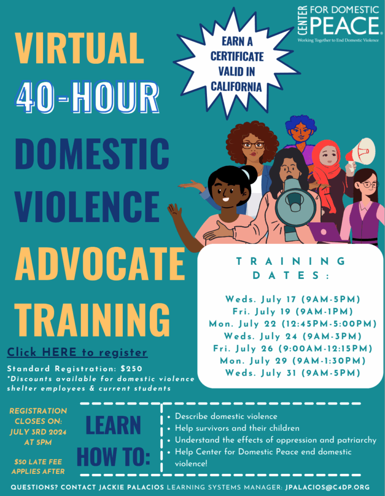 40-hour training – Center For Domestic Peace