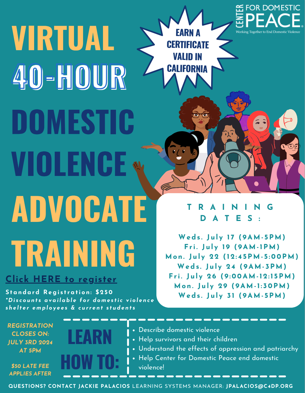 40-hour training – Center For Domestic Peace